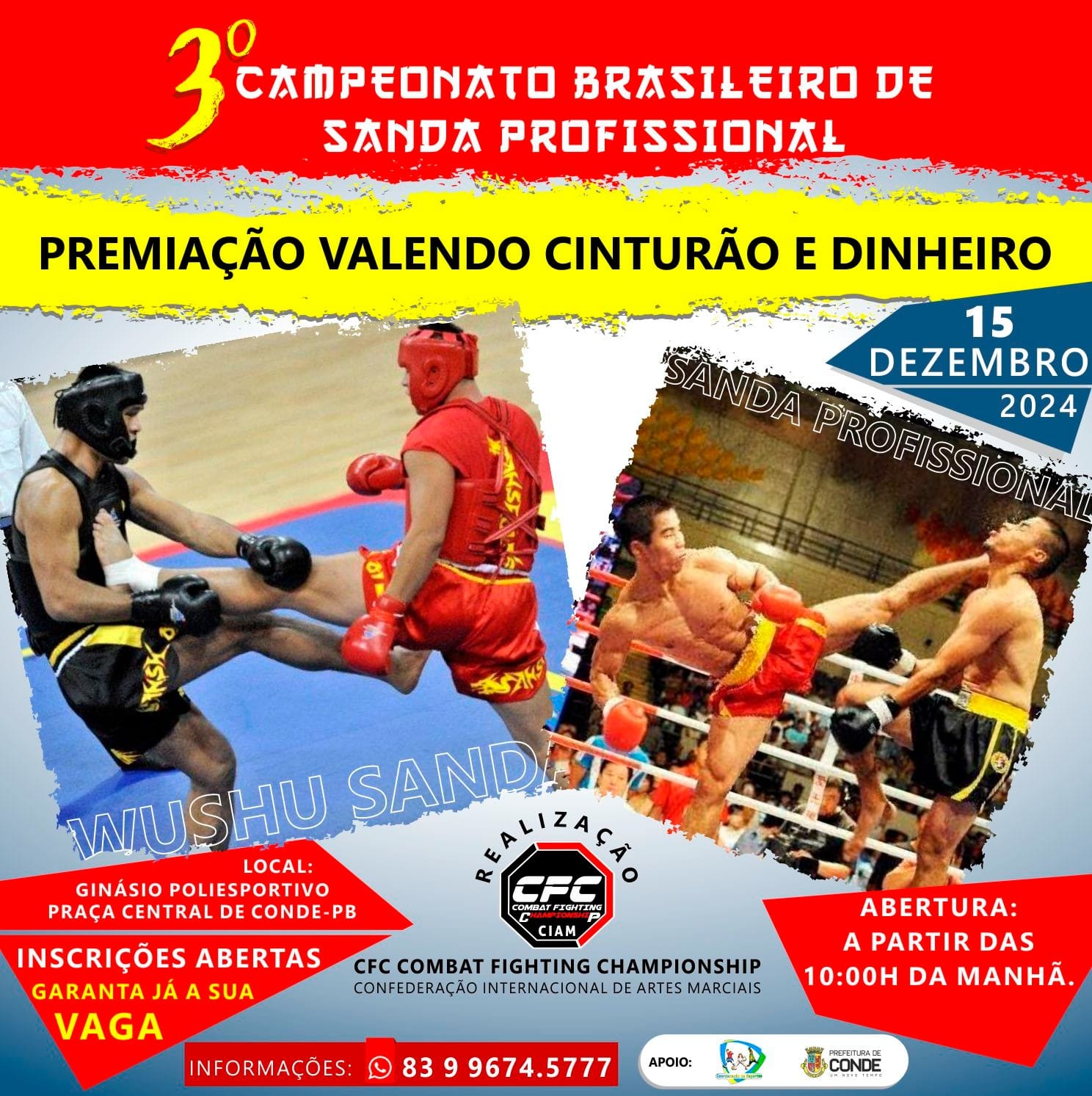 3° Campeonato Brasileiro de Sanda Profissional | CFC Combat Brasil
